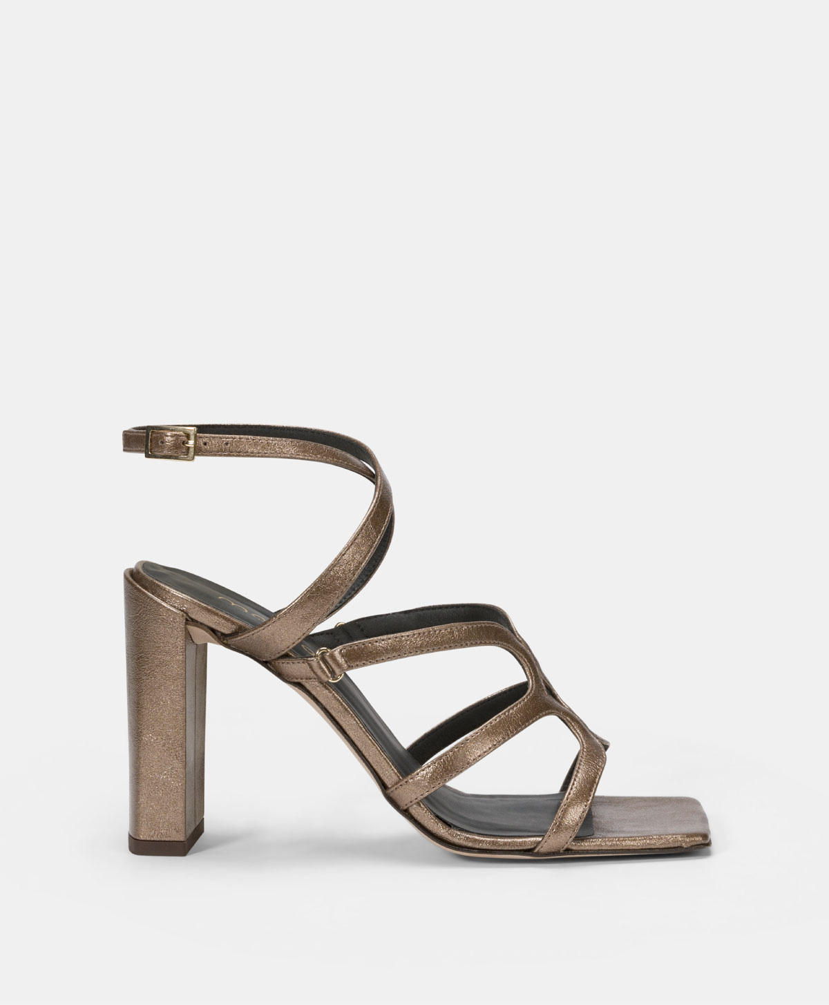 MARISOL SHOES IN LAMINATED ECO-LEATHER - BRONZE | Momonì