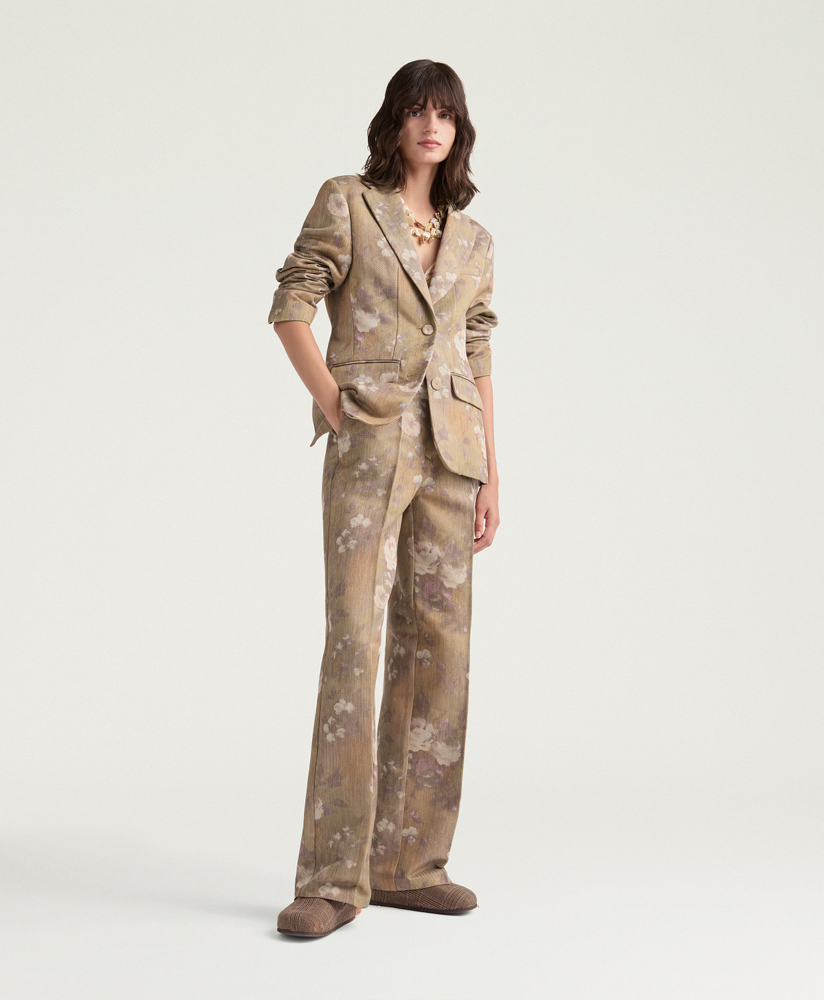 MILTON PANTS IN CHINÈ JACQUARD BULL - CORD MULTICOLOR | Momonì