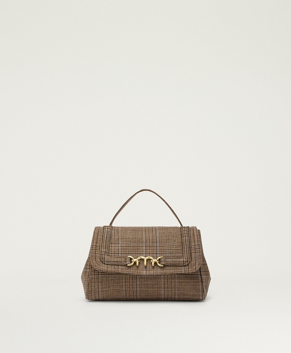 BORSA MOMONI PETIT FLORE IN LANA PRINCIPE DI GALLES - MULTICOLOR ...