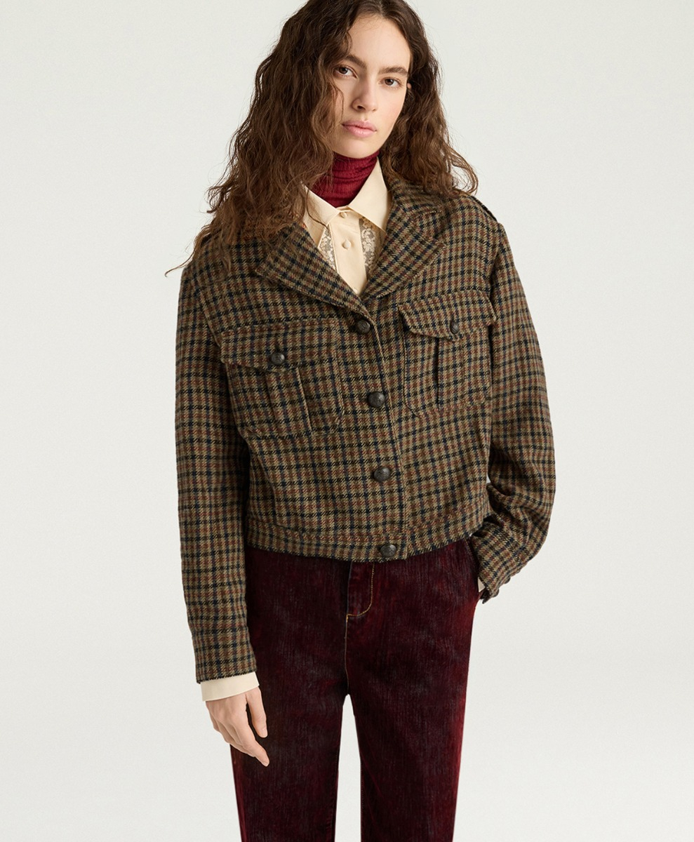 CAPPOTTO CIDER IN PANNO CHECK DI LANA - MULTICOLOR | Momonì