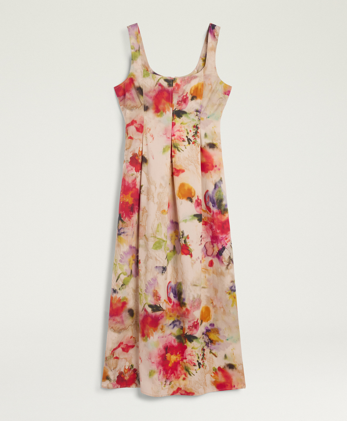 VESTITO SHUE IN POPELINE STAMPATO - MULTICOLOR | Momonì